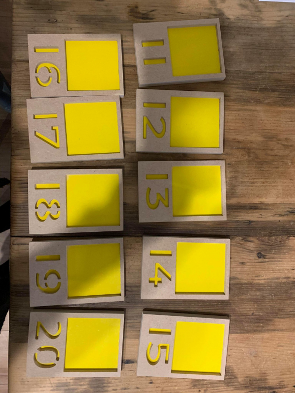 Number Trays - Woodings Woodshack