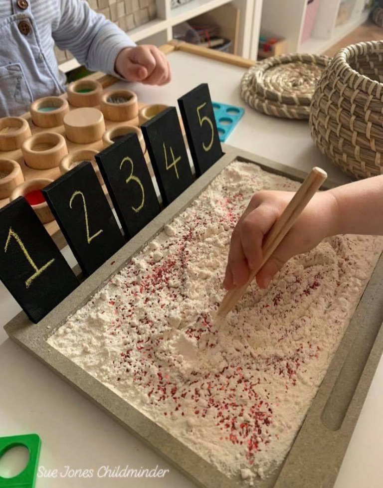 Sand Writing Tray ideal for mark making and strengthen hand muscles for ...