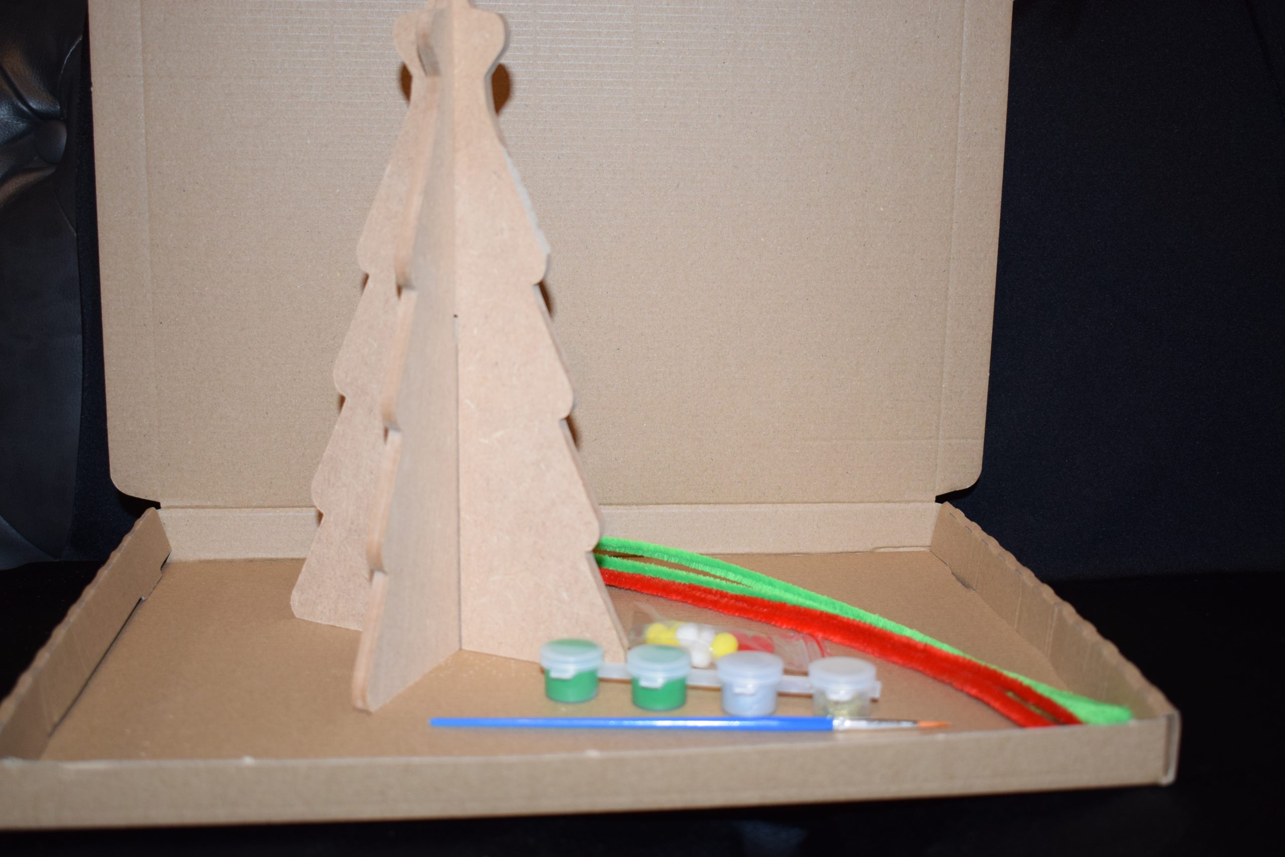 3D Christmas Tree Craft Box - Ideal Christmas Craft Or Gift - Woodings ...