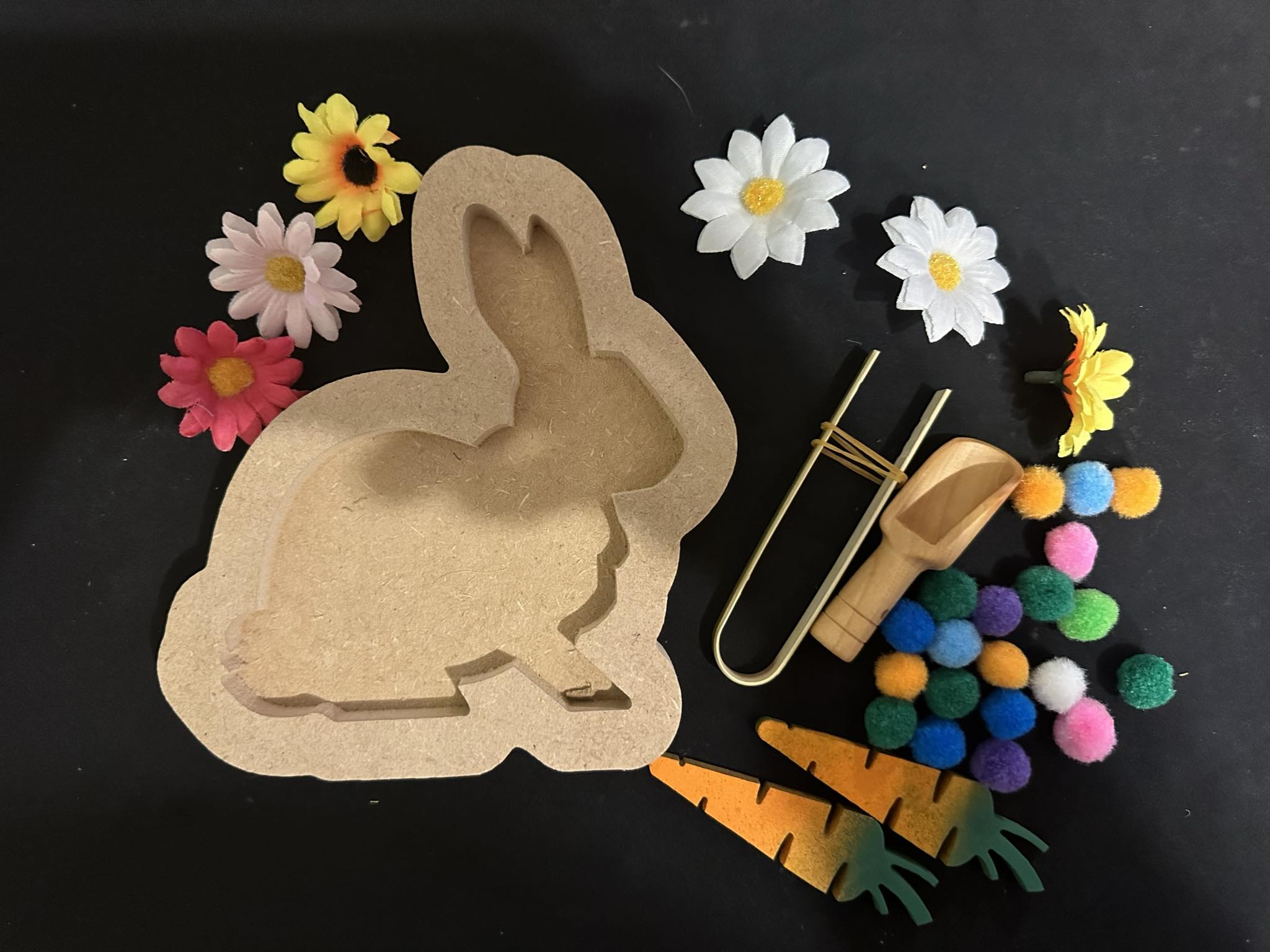 Rabbit sensory set ideal for rice, chick pea play or small world set ...