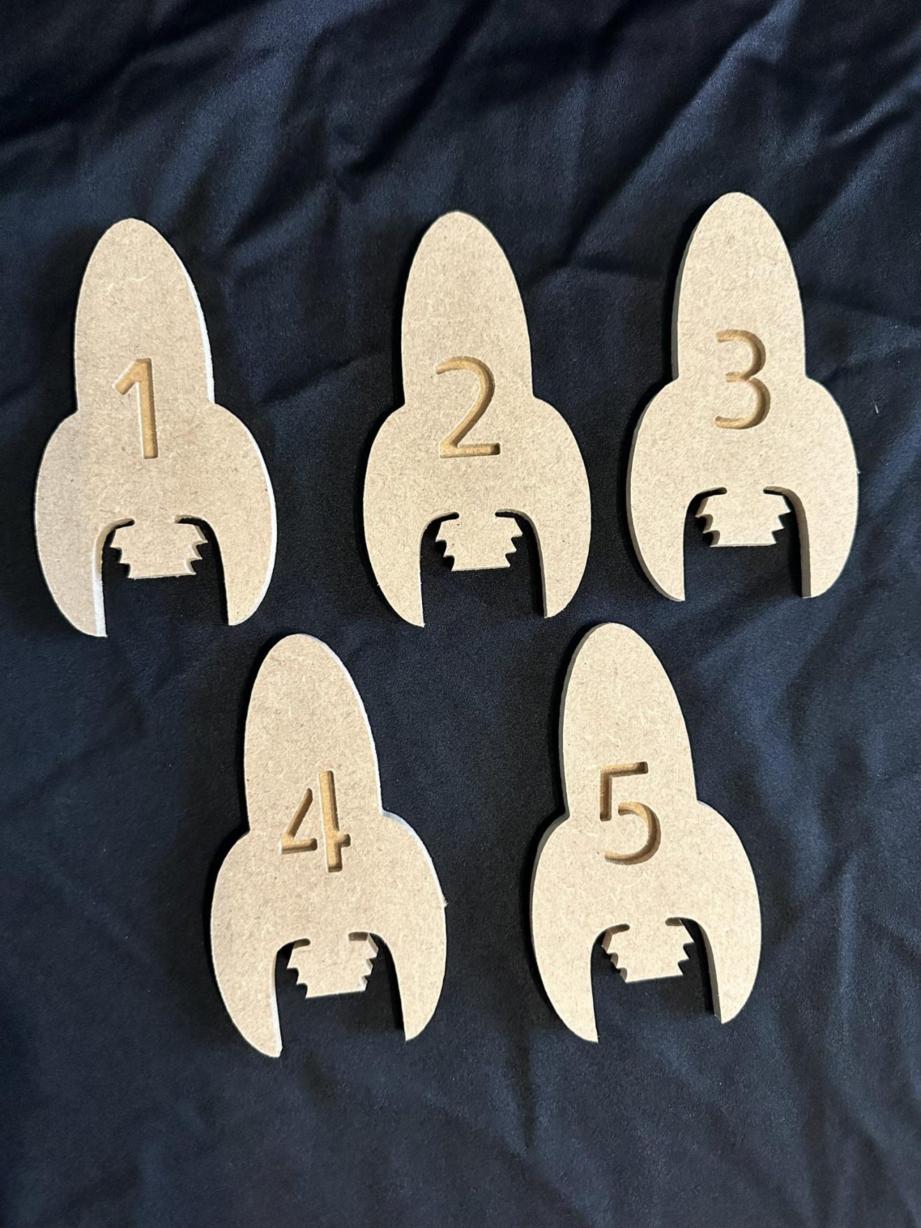 Spaceship numbers ideal to add at any space activity - Woodings Woodshack